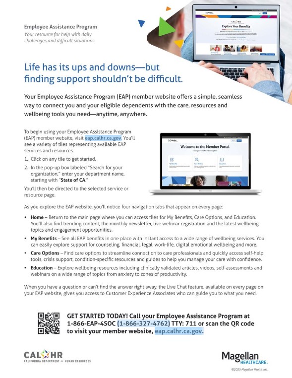 Voluntary Benefits Bookshelf - CalHR Benefits Website